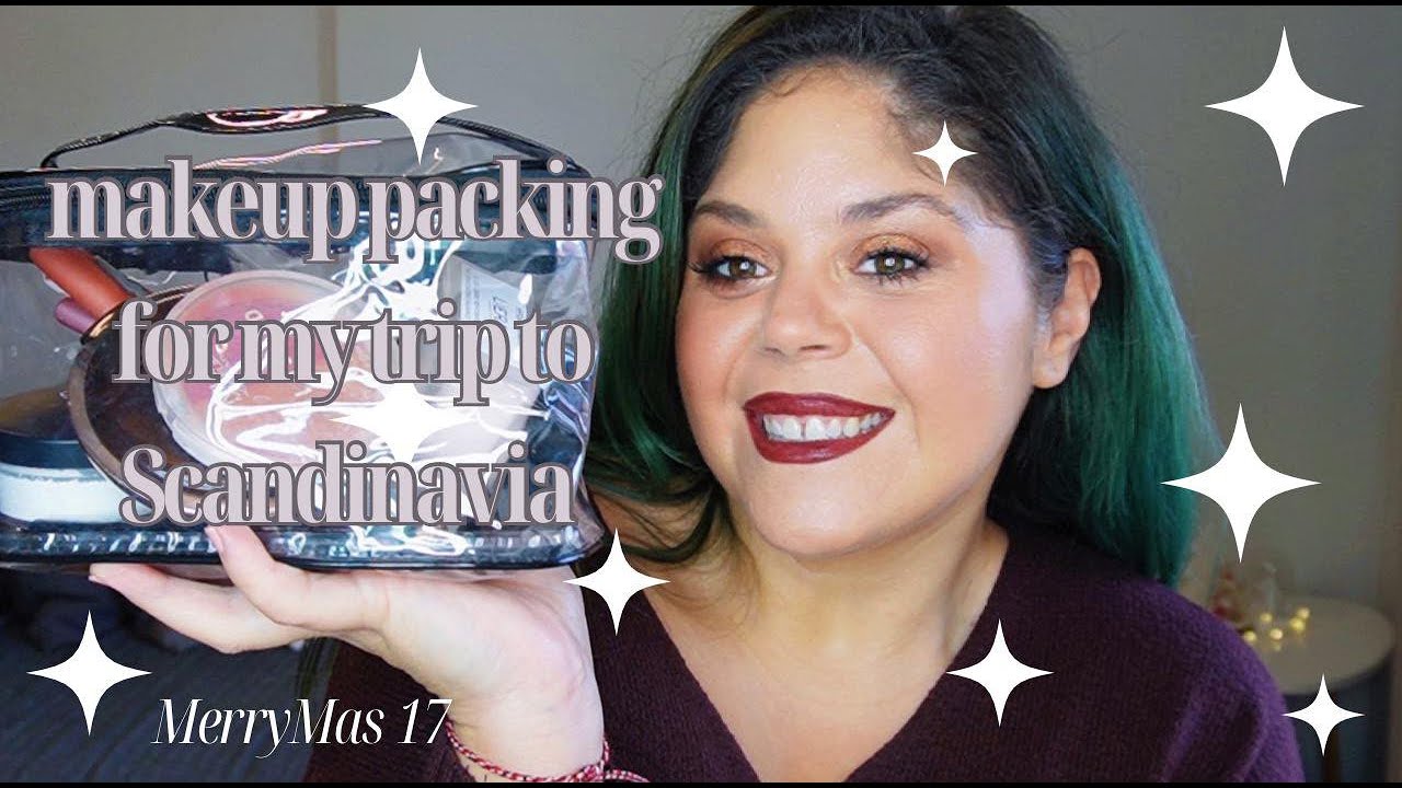SCANDINAVIA: HOLIDAY MAKEUP PACKING!| MerryMas Day 17 - YouTube