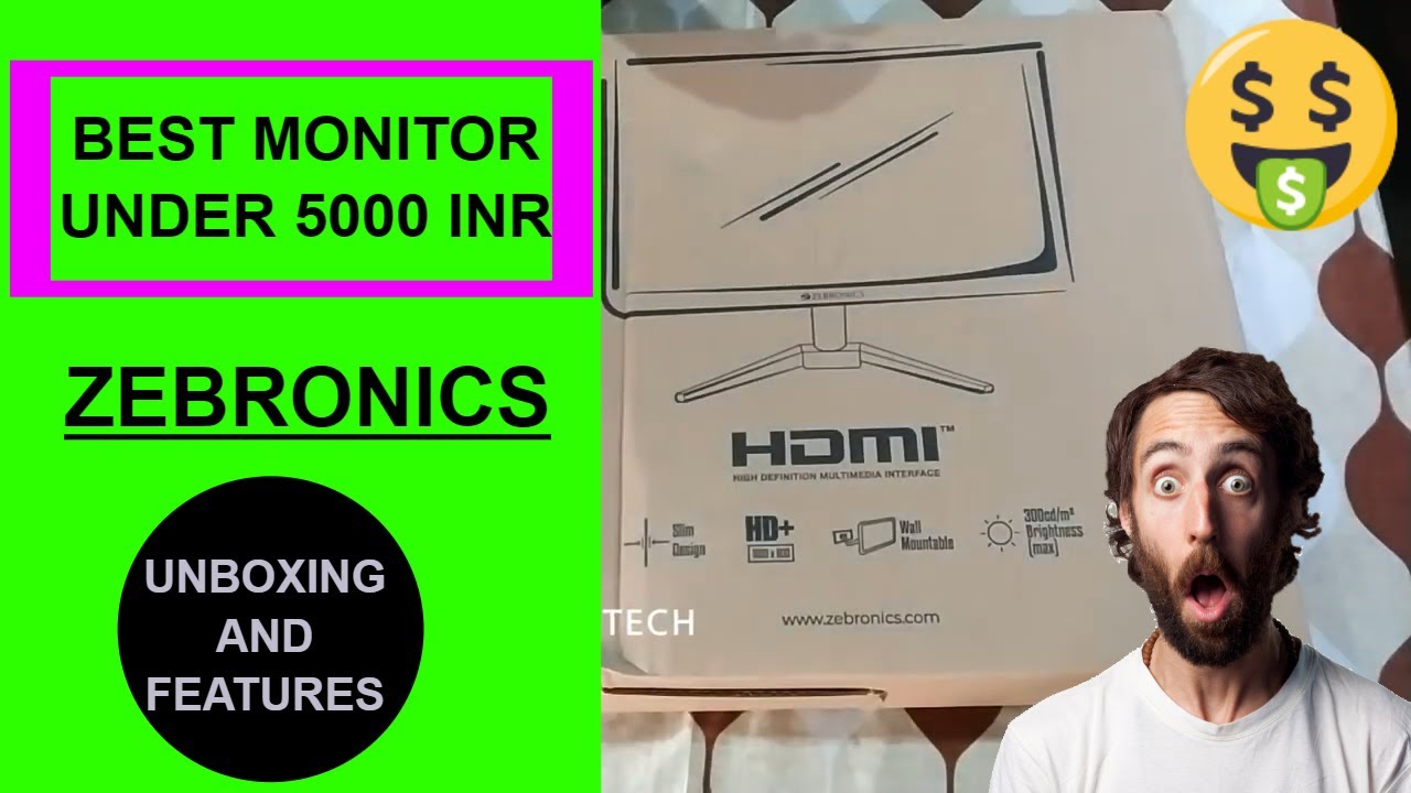 Best Monitor Under 5000 INR | Unboxing of Zebronics monitor - YouTube