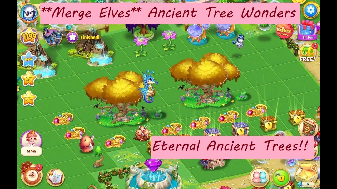 Merge Elves *Ancient Tree Wonder!!* Eternal Ancient Trees! - YouTube