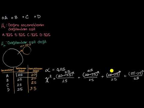 Hipotez Testi için Kullanılan Ki-Kare İstatistiği (Olasılık ve İstatistik)