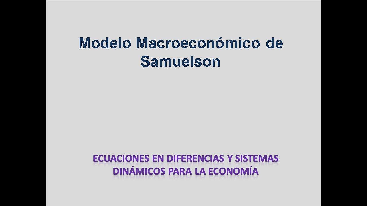 Modelo Macroeconómico de Samuelson. Sistemas Dinámicos - YouTube