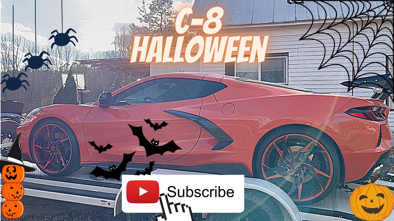 Halloween Edition C8 Corvette ON Custom CFs - YouTube
