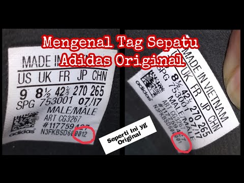 Ciri Ciri Tag Sepatu Adidas Original