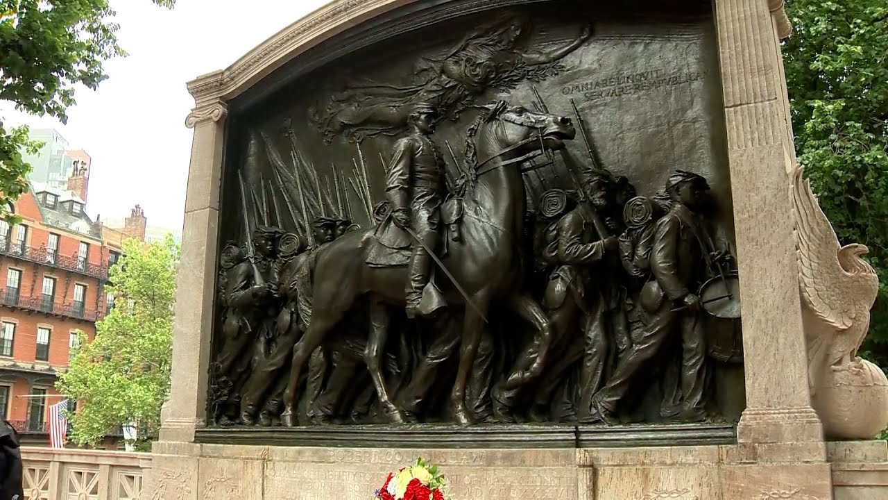 Newly-restored Shaw Memorial celebrated with rededication in Boston ...