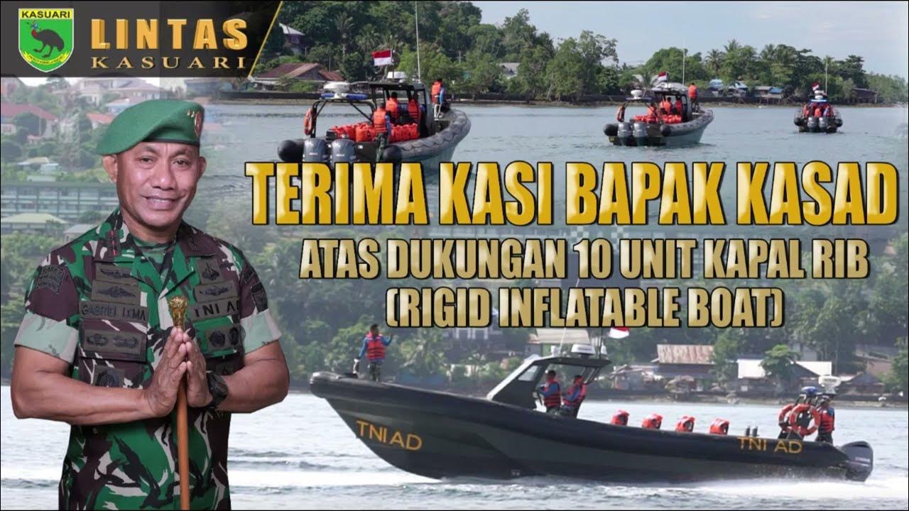 TERIMA KASIH BAPAK KASAD ATAS DUKUNGAN 10 UNIT KAPAL RIB (RIGID INFLATABLE BOAT) - YouTube