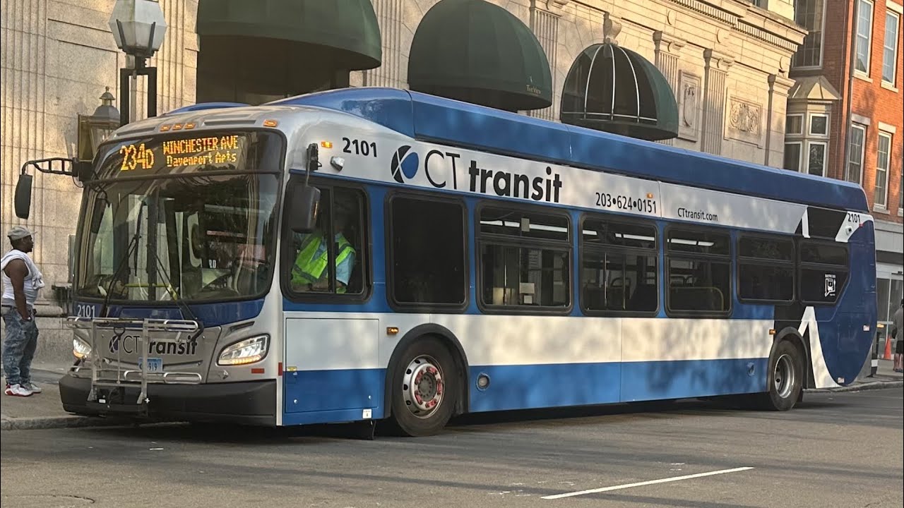 CTtransit 2021 New Flyer Industries XE40 NG #2101 Ride on route 261X - YouTube