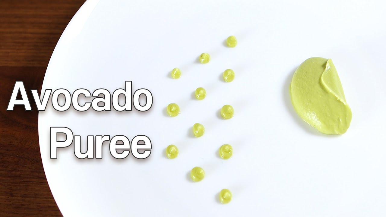 SUB) avocado puree recipe 아보카도 퓨레 만들기 All-purpose sauce recipe 퓌레 레시피 ...