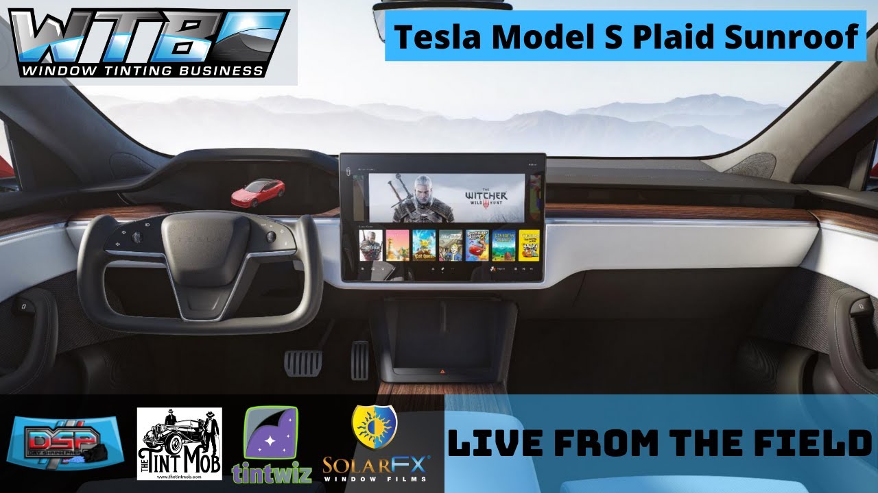 : Tesla Model S Plaid Sunroof | How To Tint A Car By Hand | By Sun ...
