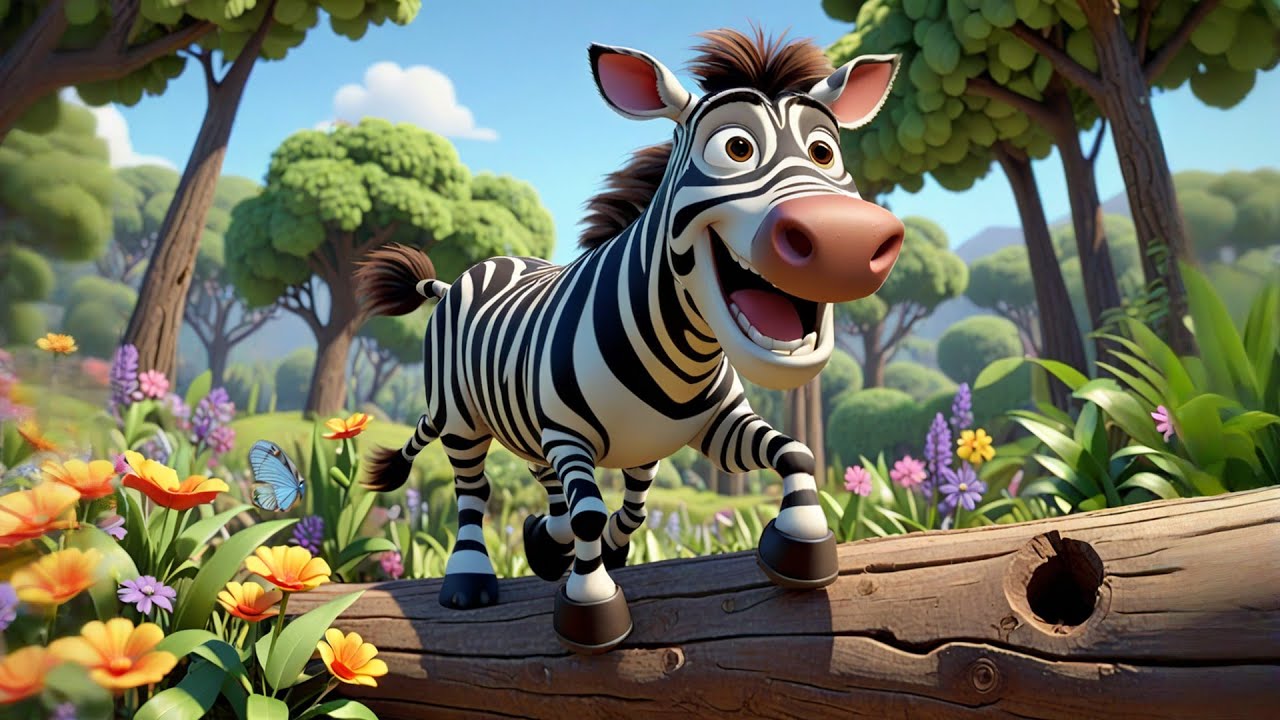 Zebra’s Zany Zip-Zap Zoom 🦓⚡ | Fun Animal Story & Song for Kids** - YouTube