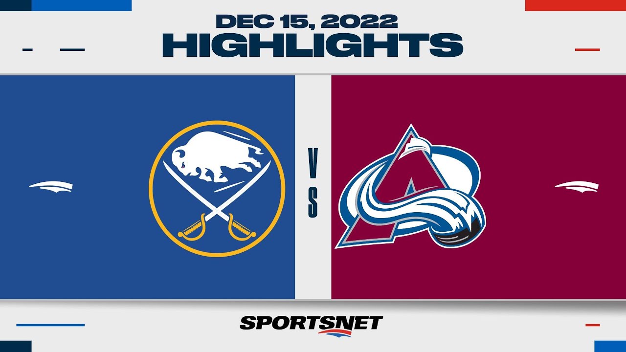 NHL Highlights | Sabres vs. Avalanche - December 15, 2022 - YouTube