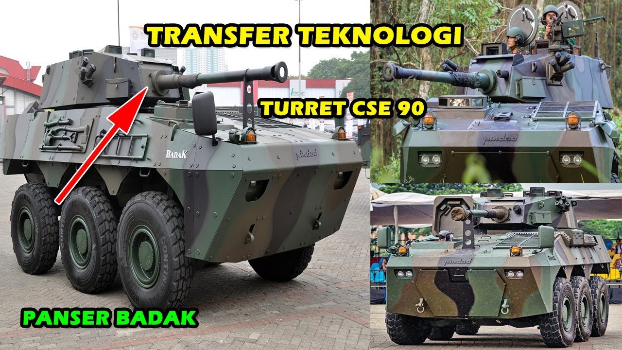 MANTAB !! PINDAD TERIMA TRANSFER TEKNOLOGI CANGGIH TURRET CSE 90 DARI ...