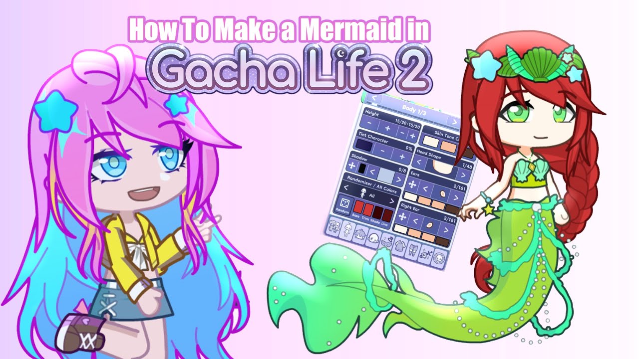 How To Make A Creative Mermaid in Gacha Life 2 ! For Movies and Edits 🫡 ...