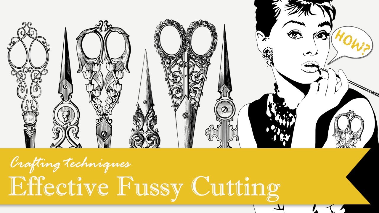 How To Fussy Cut Using Utility Knife - YouTube