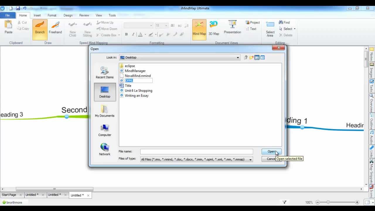 iMindMap 6 - Importing Files - YouTube