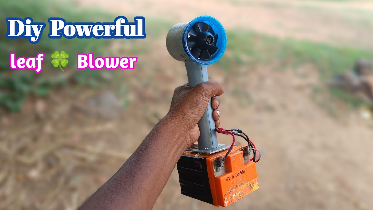 How to make a powerful air blower | Diy leaf 🍀🍃blower - YouTube
