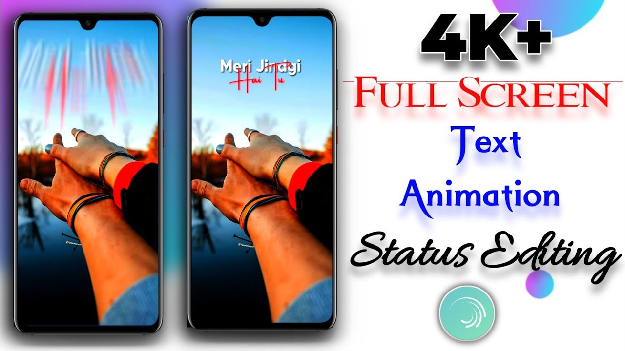 4K+ Full Screen New Trending Text Animation editing Alight Motion🔥 ...