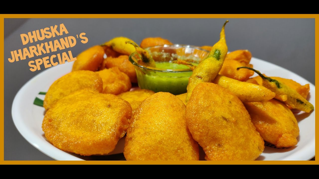 Jharkhand's special dhuska snacks recipe , tasty evening snacks recipe ...