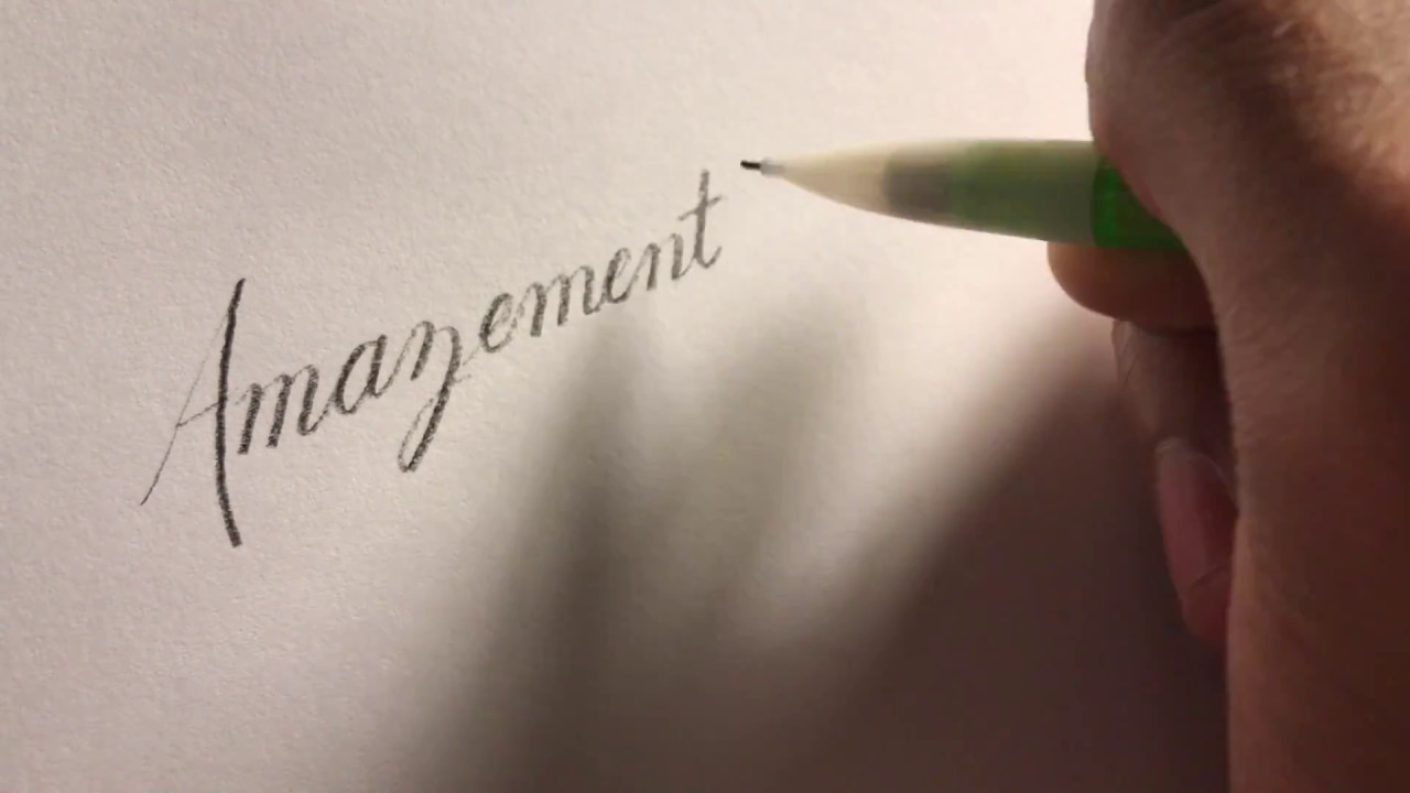 AMAZING PENCIL CALLIGRAPHY - YouTube