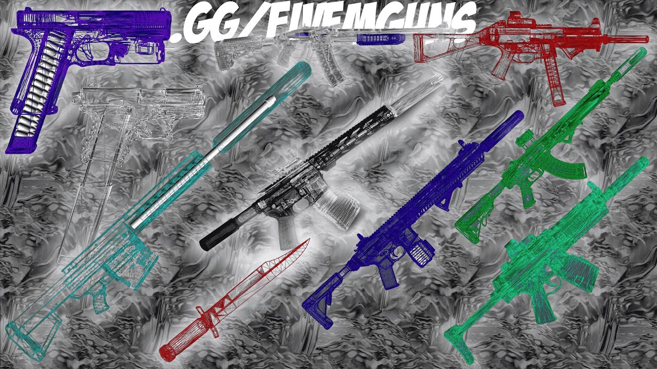 BEST NEW |Wire Frame Weapon Pack| High Quality | Optimized |FIVEM ...