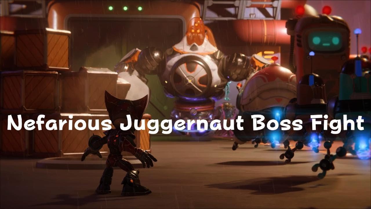 Nefarious Juggernaut Boss Fight | Ratchet & Clank: Rift Apart ...