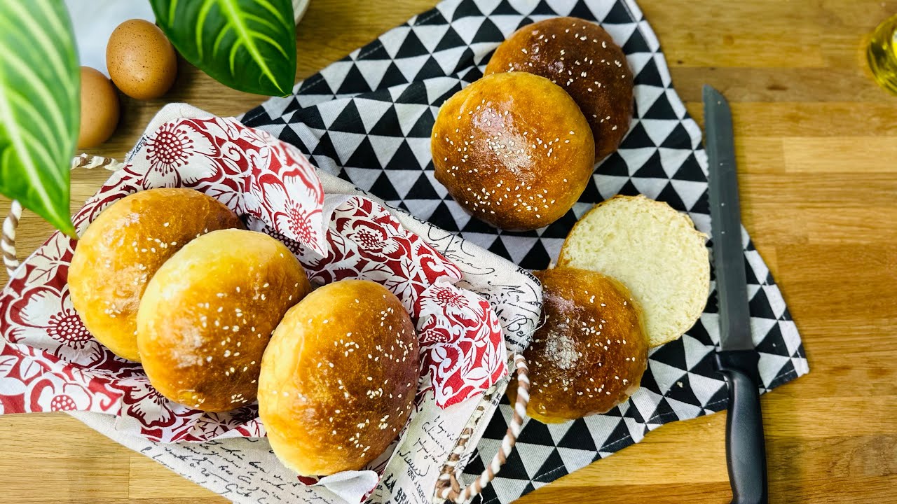 @MakemeHungry Homemade Buns| Quick & Easy Burger Buns Recipe | Soft ...