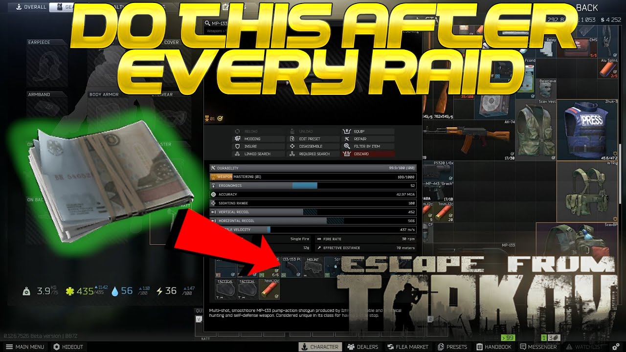 You NEED To Do This After EVERY Tarkov Raid! EASY EXTRA ROUBLES ...