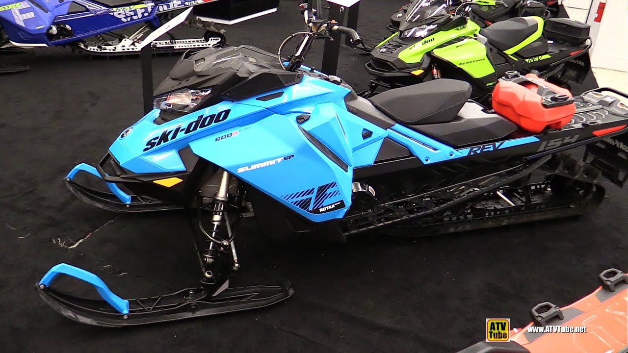 2020 Ski Doo Summit SP 600R Sled - Walkaround - 2019 Montreal ATV Show ...