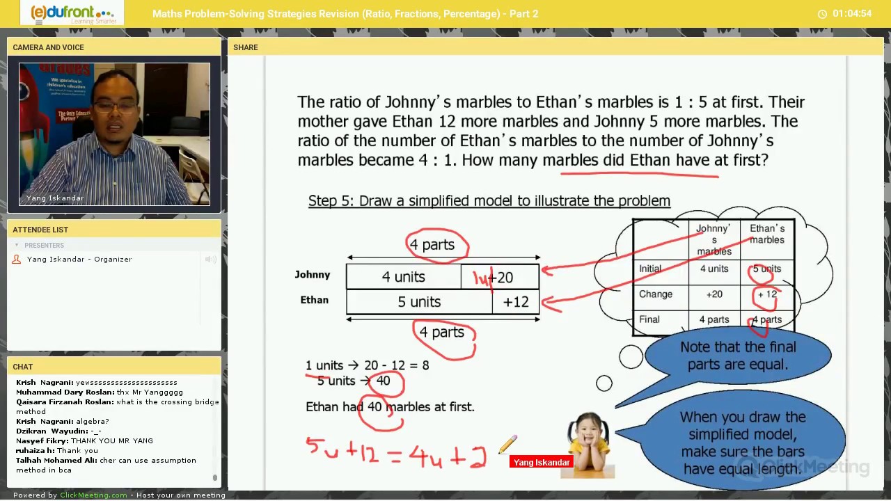 PSLE Maths Problem Solving Strategies - External Changed - YouTube