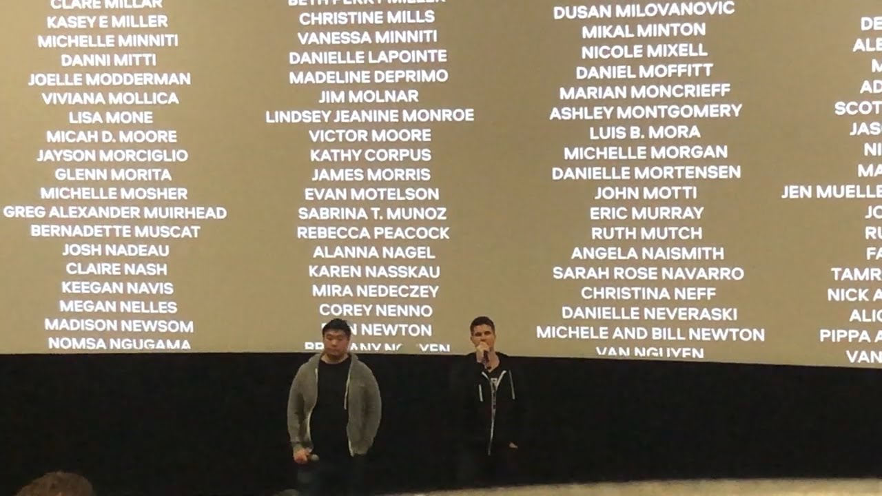 Robbie Amell and Jeff Chan(Director)- Code 8 Film Premiere Dallas, TX ...