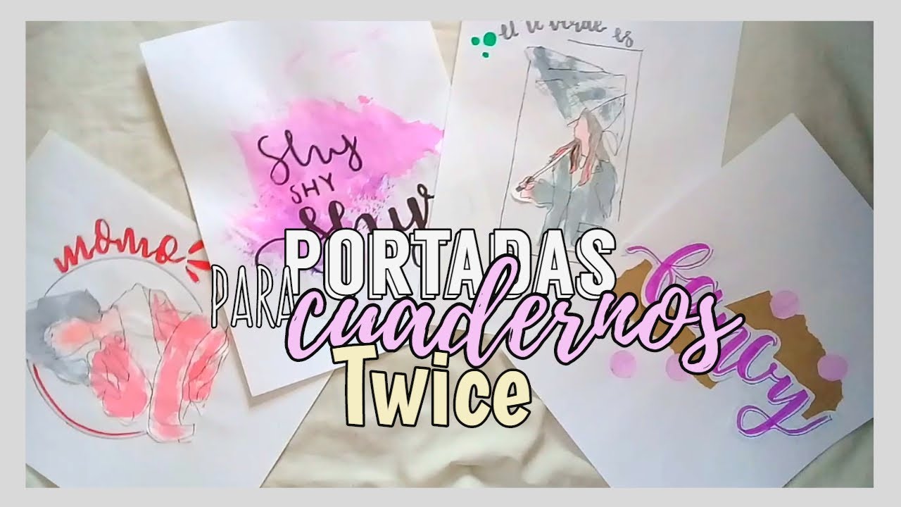 PORTADAS PARA CUADERNOS TWICE || DIY - YouTube
