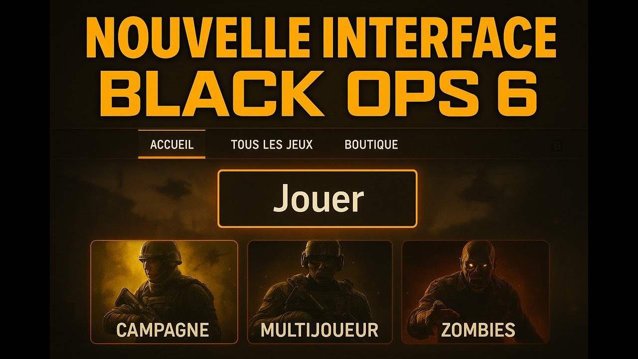 Nouvelle Interface Call of Duty Black Ops 6 - YouTube