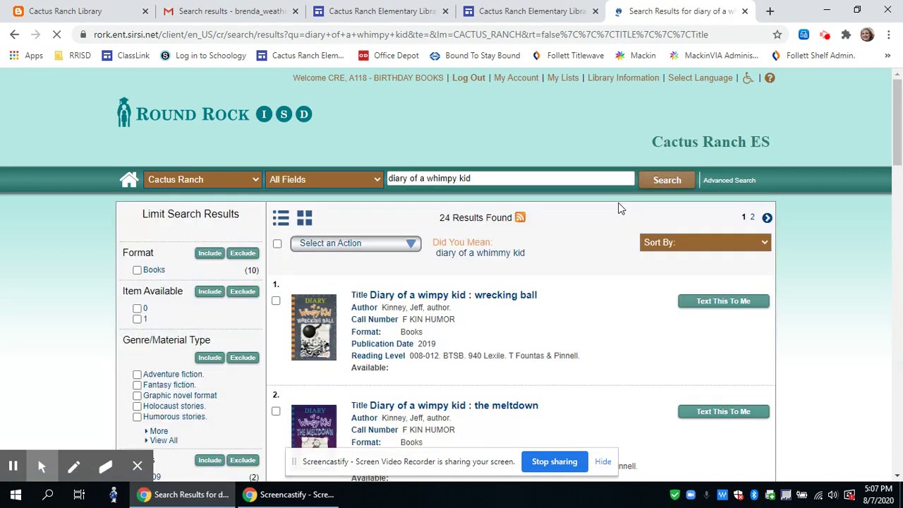 How to check your library account place holds - YouTube