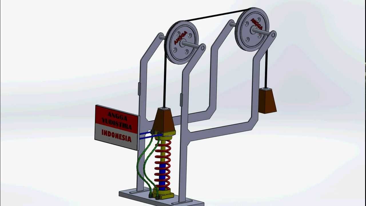 Animate Spring and Belt in SOLIDWORKS - YouTube