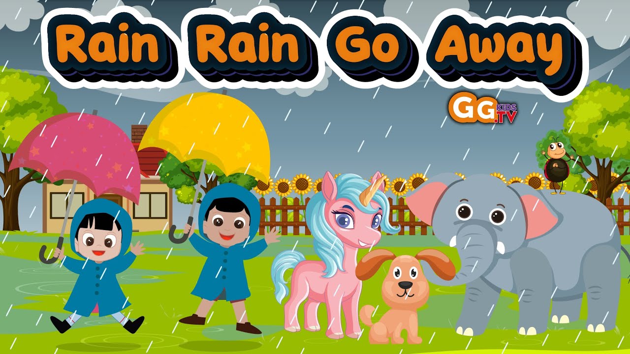 Rain Rain Go Away | Animal Version | Nursery Rhymes & Kids Songs - YouTube