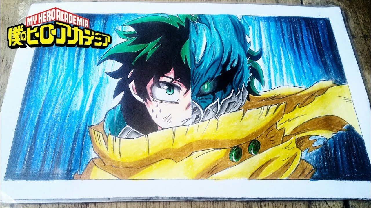 Speed drawing Dark Deku | Boku no Hero Academia. _Alex_Art_ - YouTube