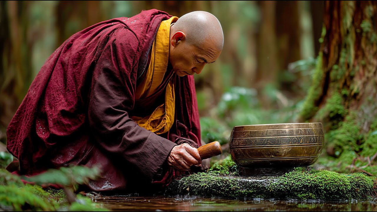 Tibetan Mantra in the Forest – Spiritual Monk Chant for Deep Meditation ...