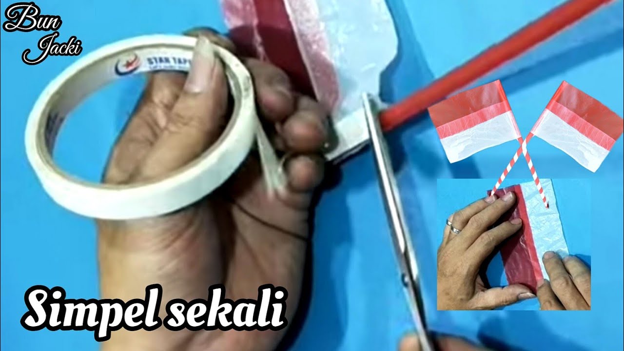 Cara Membuat Bendera Merah Putih dari Plastik // Simpel dan Mudah ...