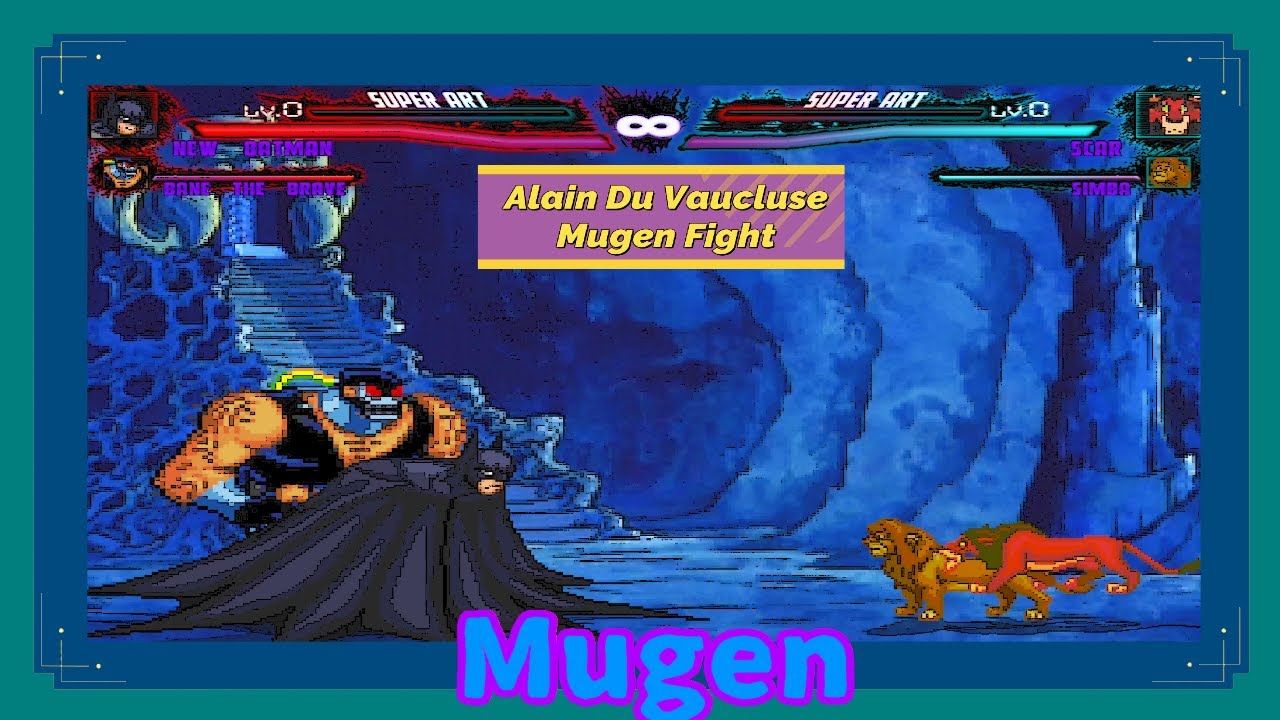 Mugen : New Batman & Bane The Brave VS Scar & Simba (Request) - YouTube