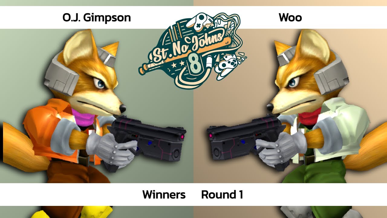 St. No John's 8 - O.J. Gimpson (Fox) vs Woo (Fox) Smash Melee - SSBM ...