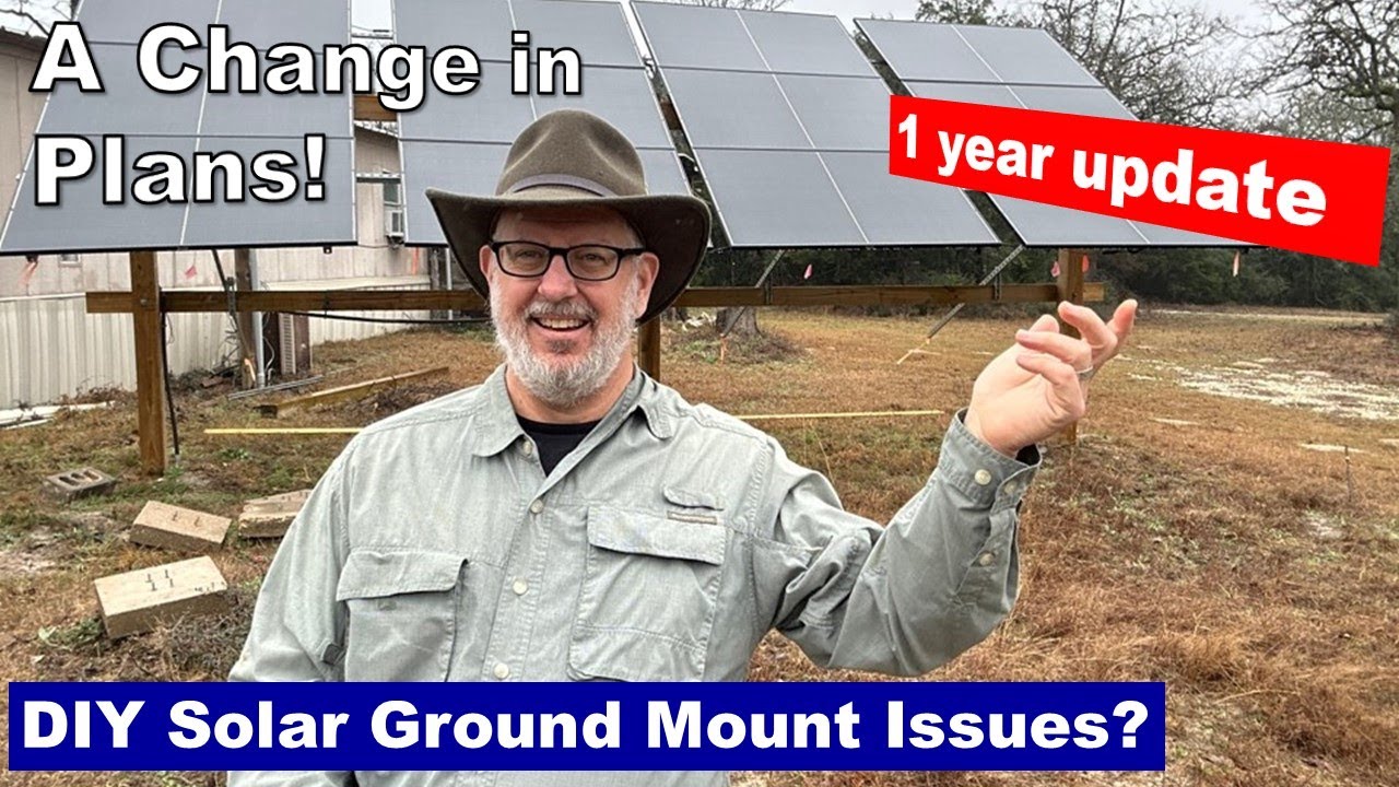 What happened to my DIY Ground Mount? One Year Review - YouTube