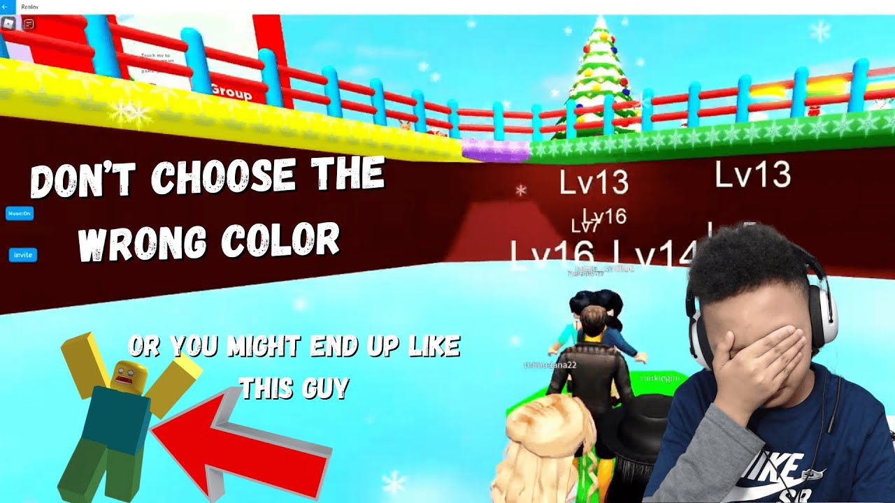 Don't Choose the Wrong Color | Let's play Roblox Color Block - YouTube