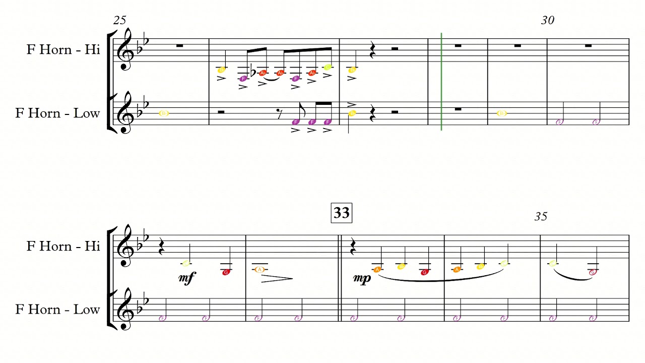 AIR FORCE ONE: F HORN PRACTICE VIDEO v2.24.18 - YouTube