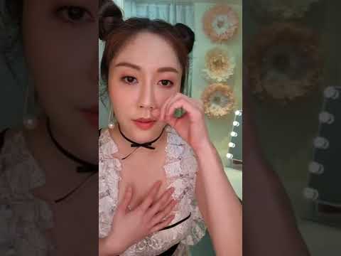 No bra, sexy and very beautiful girl