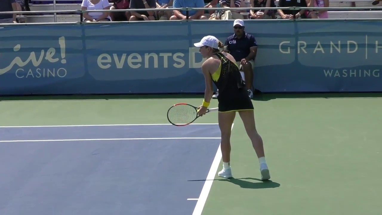 Simona Halep's Serve Slow Motion @ Citi Open 2017 - YouTube