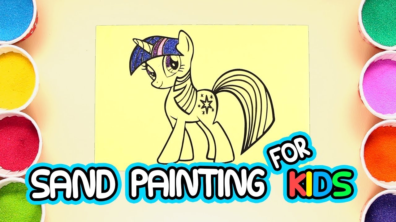 My Little Pony Twilight Sparkle | MLP | Sand Painting Art for Kids ...