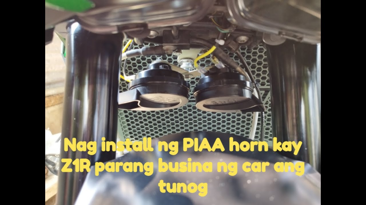 PIAA horn on Z1000R | Tunog kotse ang busina | Russ MotoVlog ...