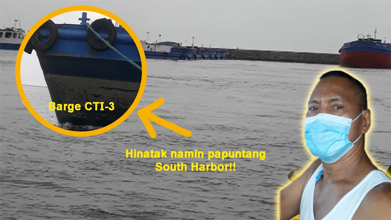 Securing Barge CTI-3 on South Harbor - YouTube