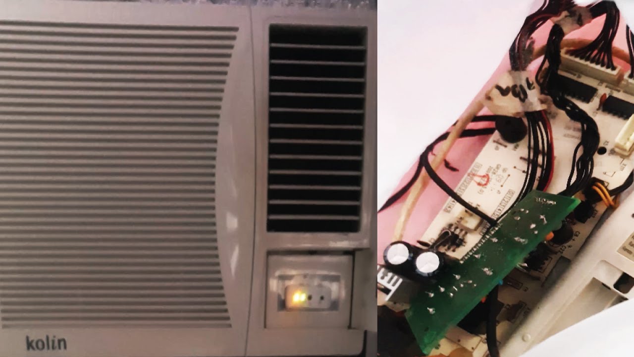 Kolin Window Type Aircon (Defective Control System Board) - YouTube
