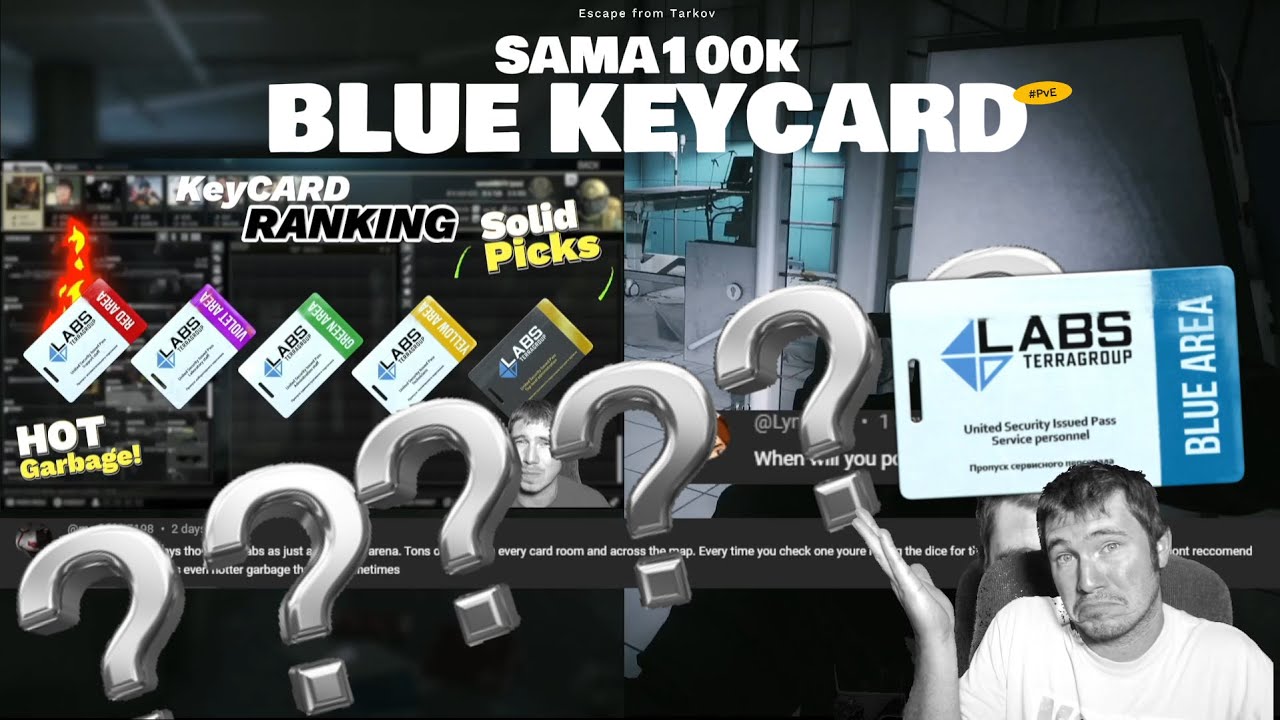 BLUE KEYCARD x 9 Escape from Tarkov *PvE, this better be better than ...