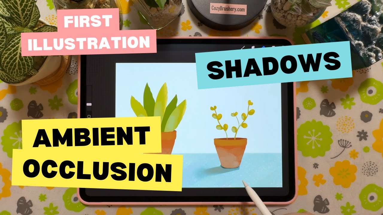 Drawing Tutorial Procreate Beginner First Illustration Part 4: Shadows ...